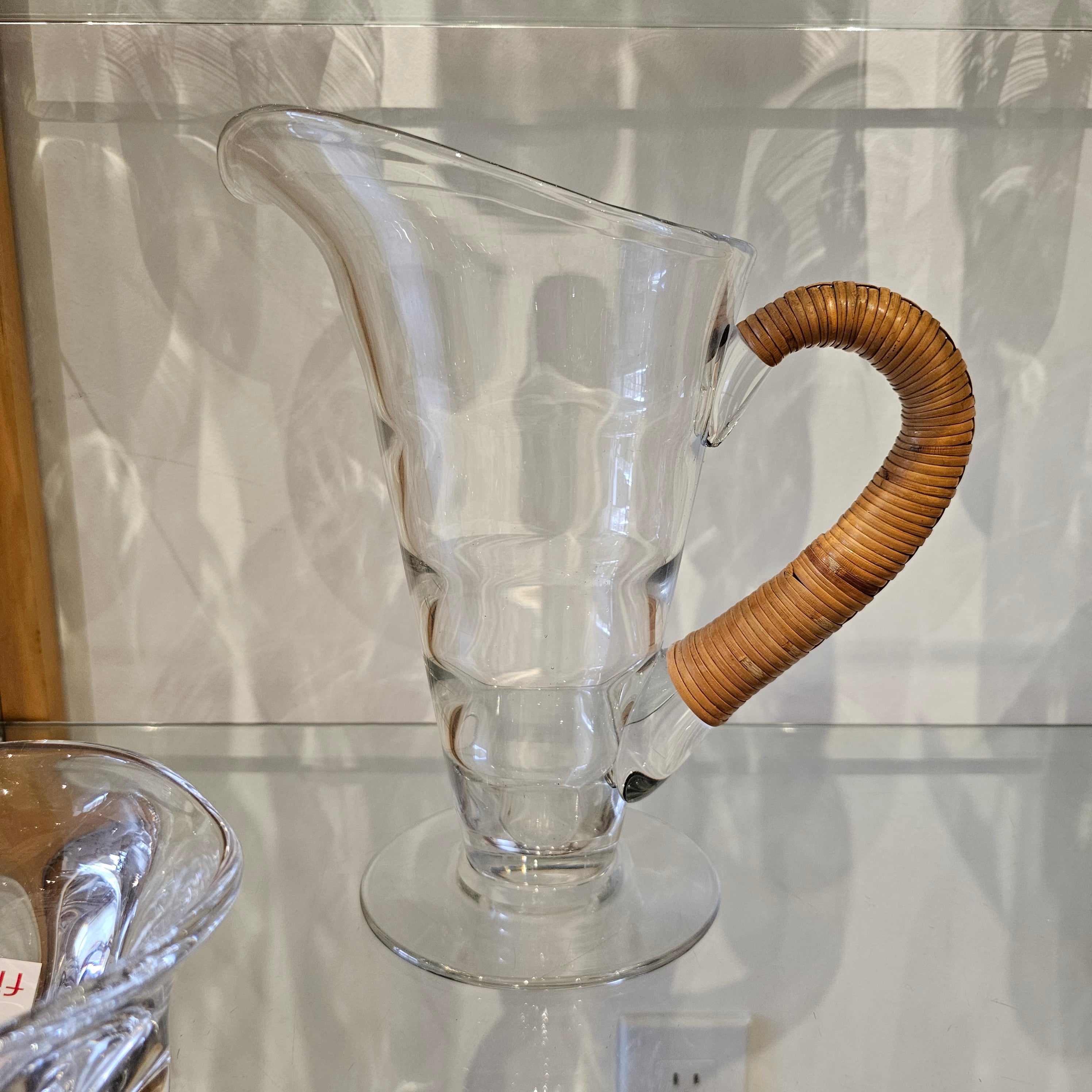 MCM Rattan Wrapped Pitcher – findfurnish