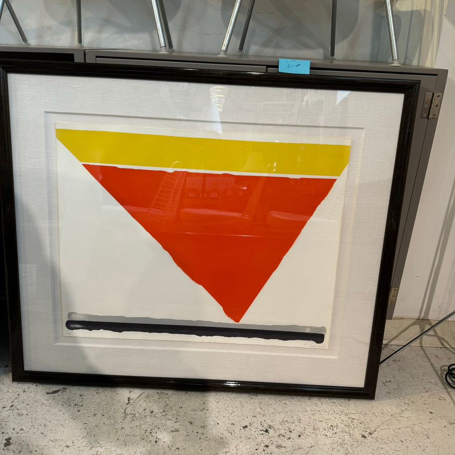 Alexander Liberman Red Triangle Lithograph – findfurnish